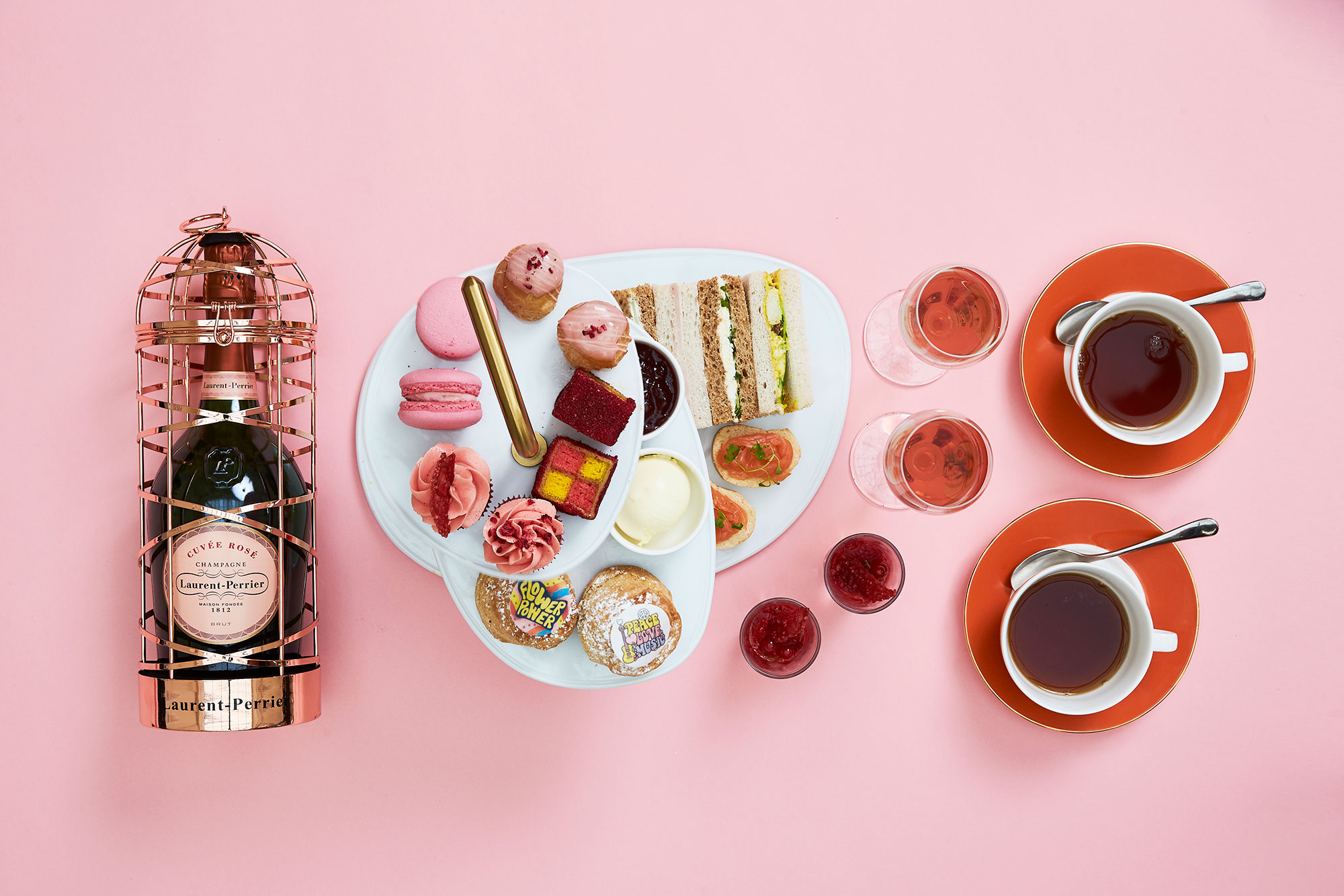 Celebrate the 60's with Pink Afternoon Tea at The Orangery | Searcys