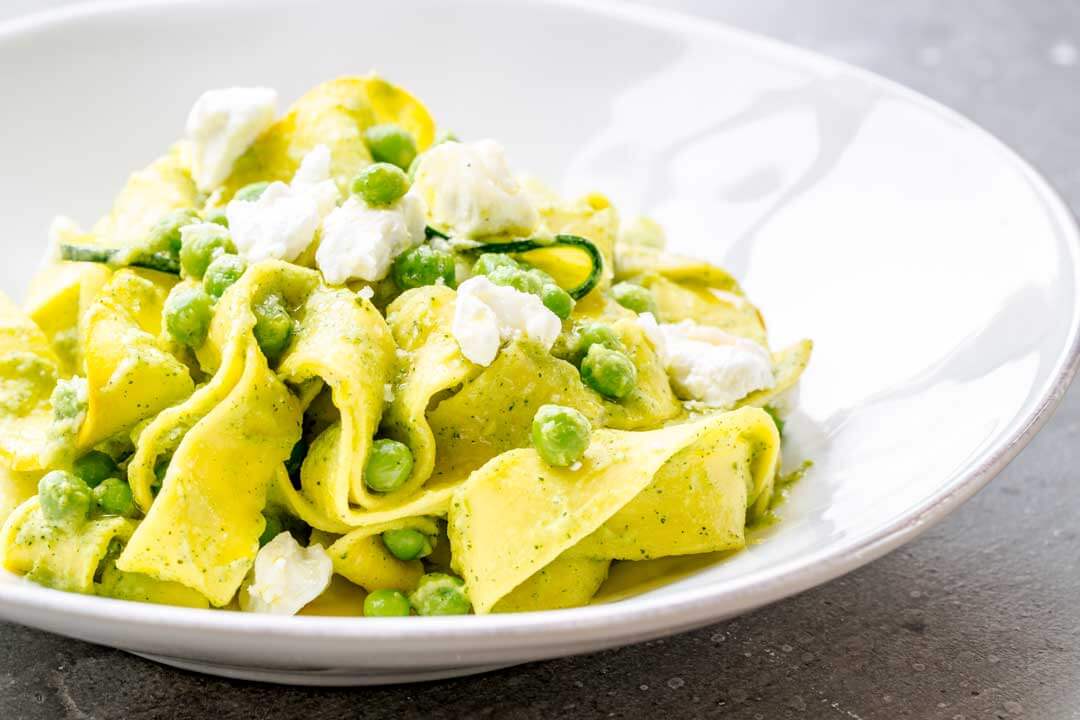 Pea Tagliatelle Recipe | By Searcys